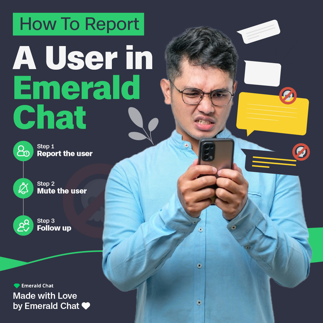 How To Report A User on Emerald Chat | Emerald Chat
